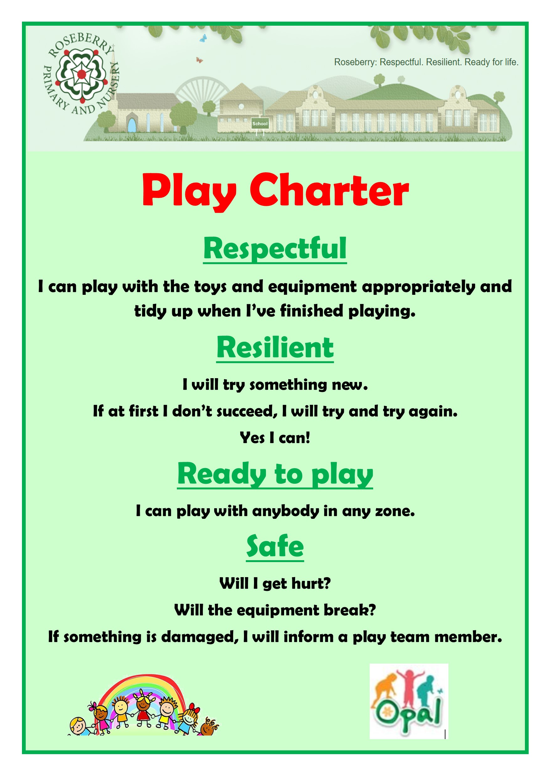 OPAL – Outdoor Play and Learning - Roseberry Primary and Nursery School